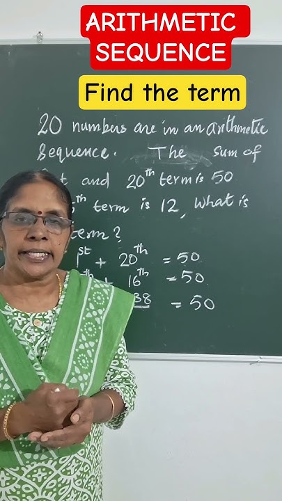 Term of an arithmetic sequence/pairing of terms #class10#education #sslckerala #maths - YouTube