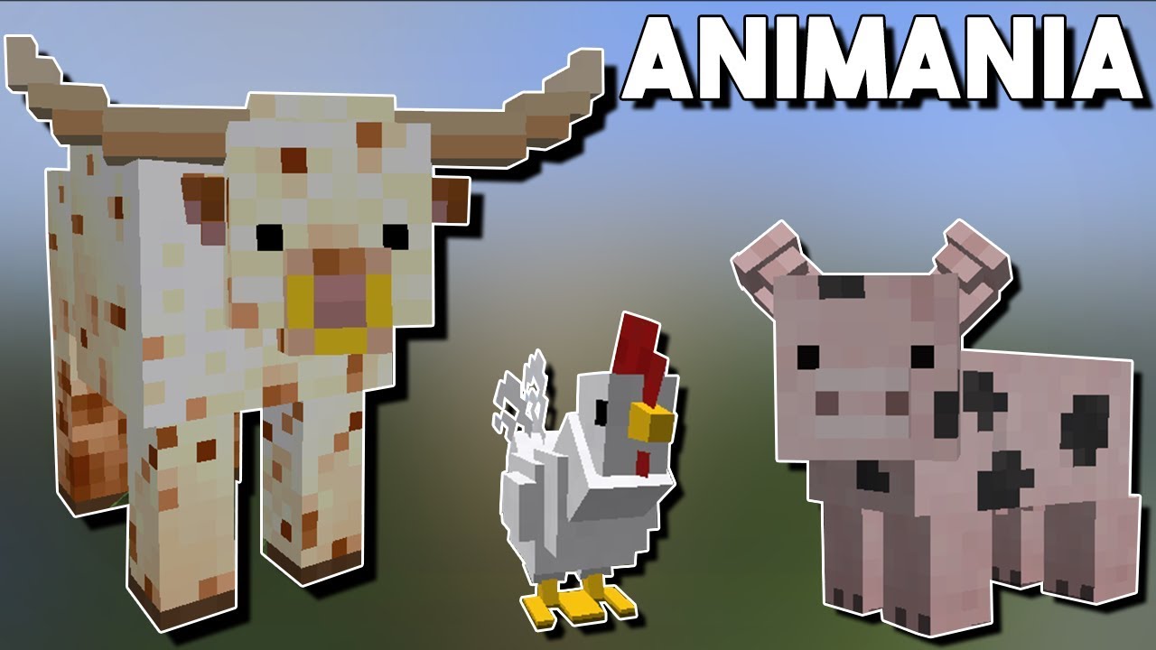 🐮 Minecraft 🐷 - Animania Mod (Marha, Malac, Csirke) 🐔 - YouTube