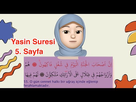 Yasin Suresi 5. Sayfa / Talimli / Ezber /