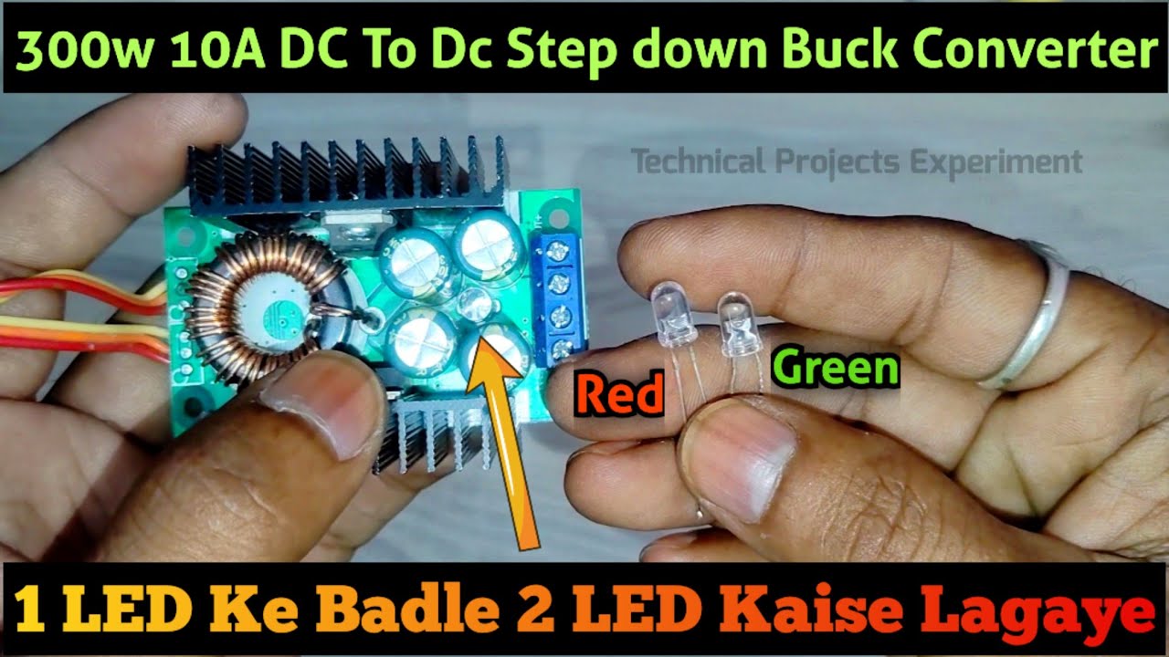 How To Change LED Of Dc To Dc Converter | XL4016 Buck Converter | Buck ...