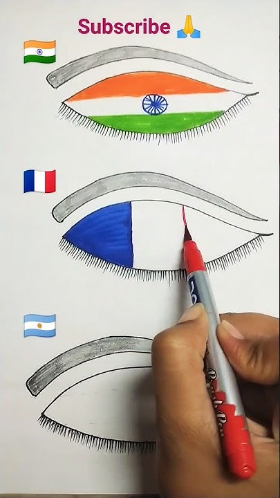 How to make a Flags#🇮🇳🇨🇵🇦🇷#viral #flag #art 🙏🙏 - YouTube