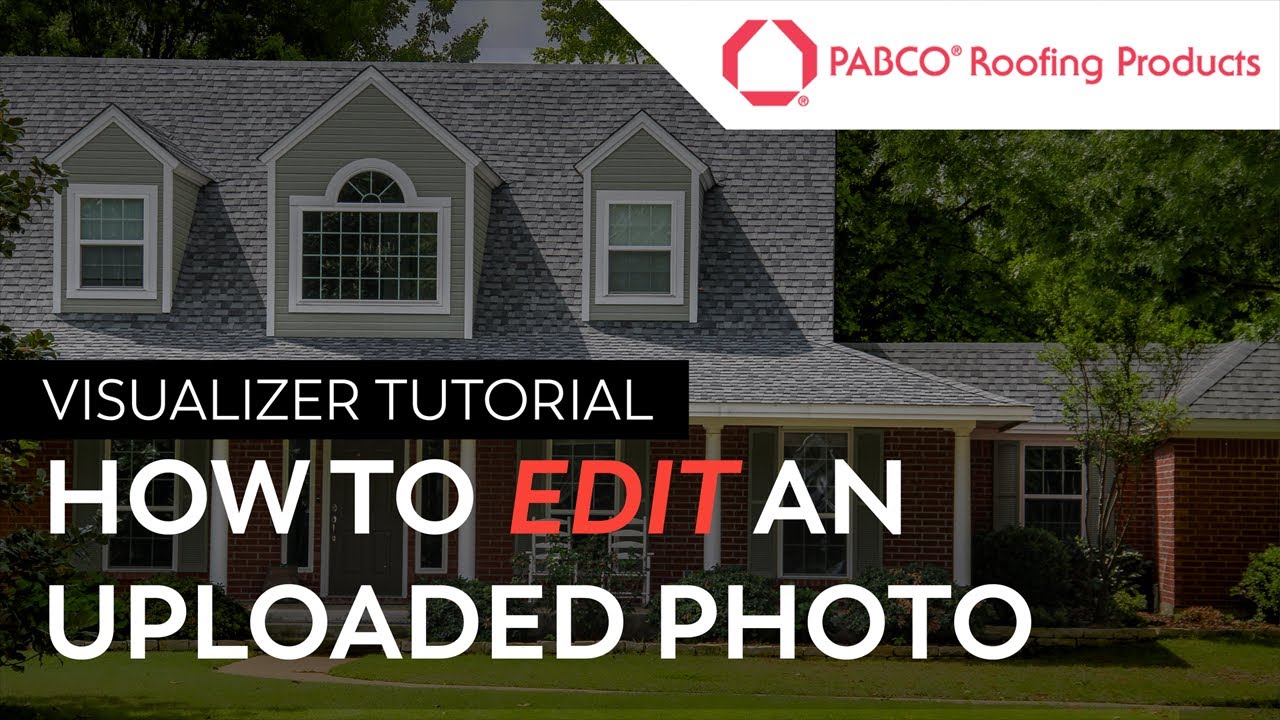 How to Edit an Uploaded Photo in Our Design Your Roof Tool - YouTube