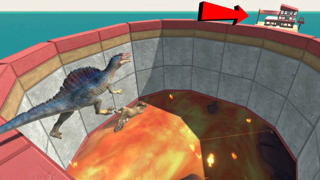 LAVA SKY BRIDGE CHALLENGE!! DEADLY BRIDGE SKY - Animal Revolt Battle ...