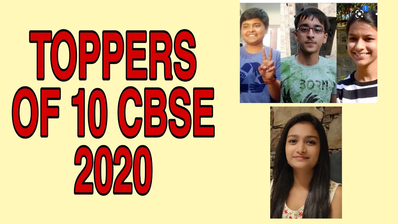 TOPPERS OF 10 CBSE 2020..... - YouTube