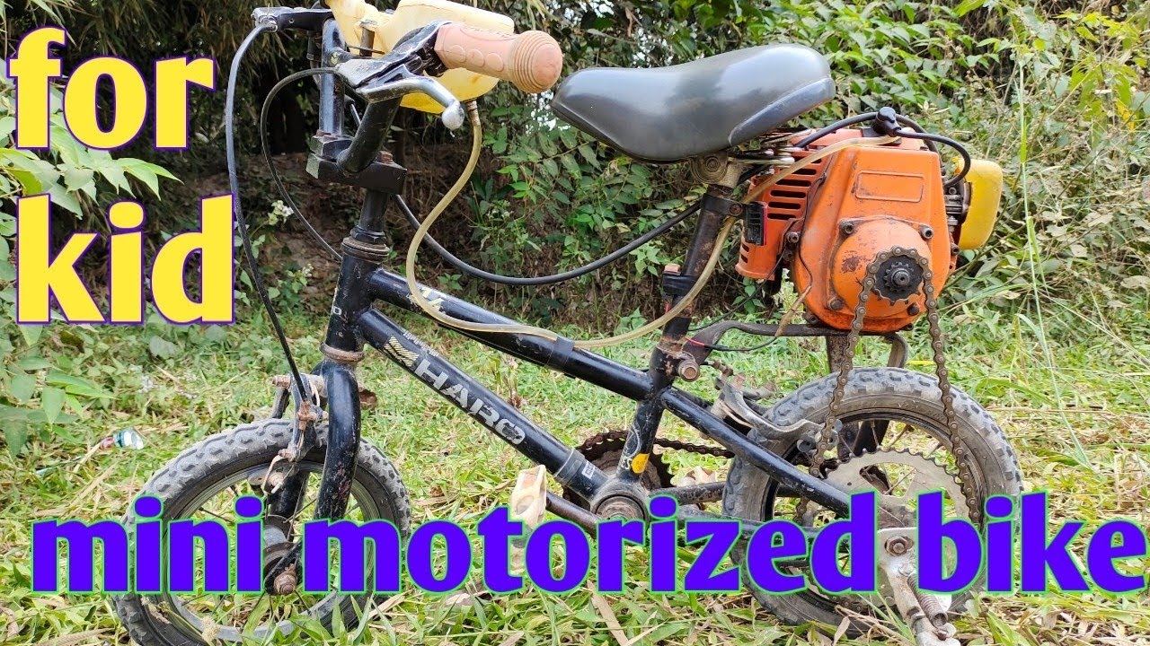 How to build a Mini Motorized Bike at Home - YouTube
