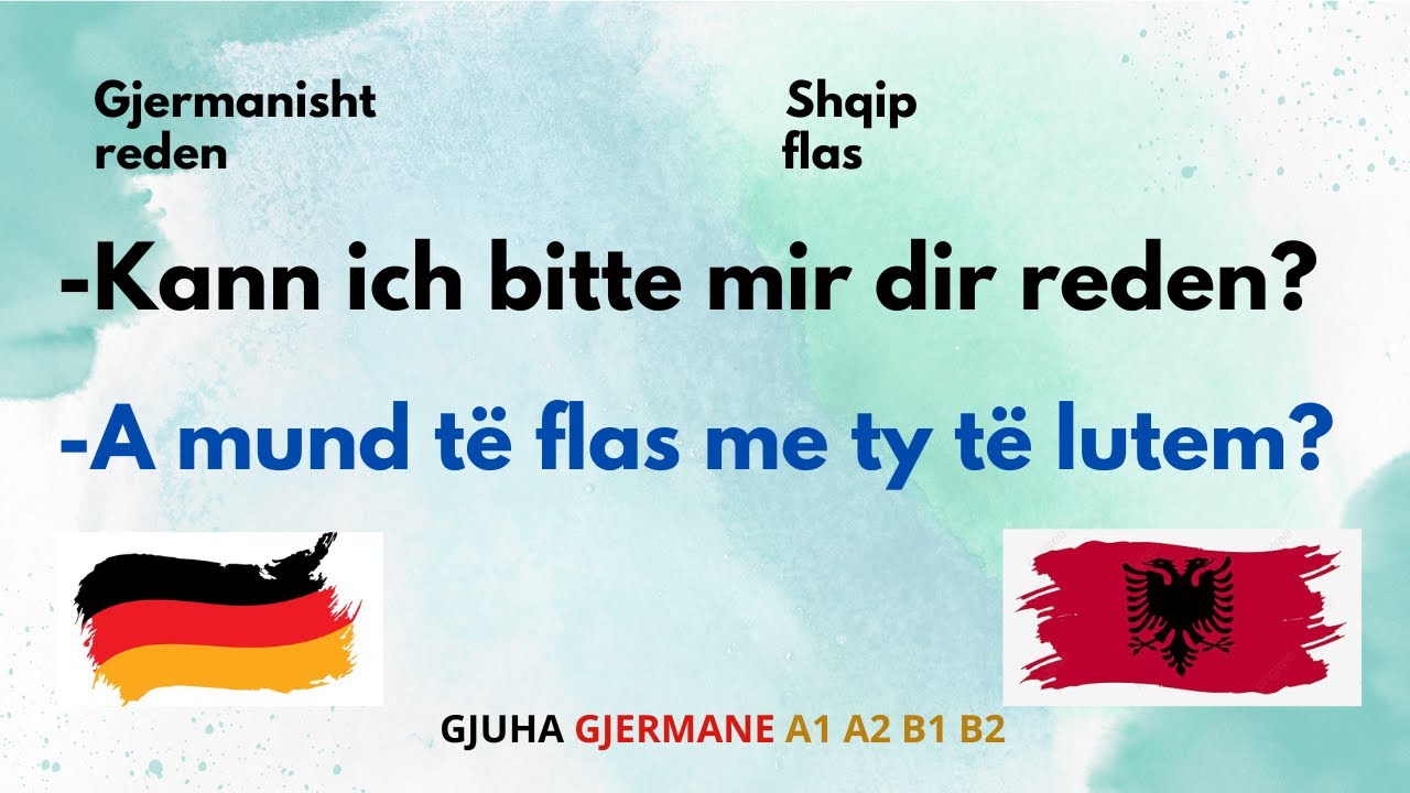 Fjalë Gjermanisht - Shqip A1 A2 B1 B2 Pjesa 6 - YouTube