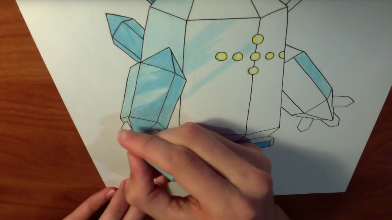 Drawing all the Pokemon: Number 378 Regice - YouTube