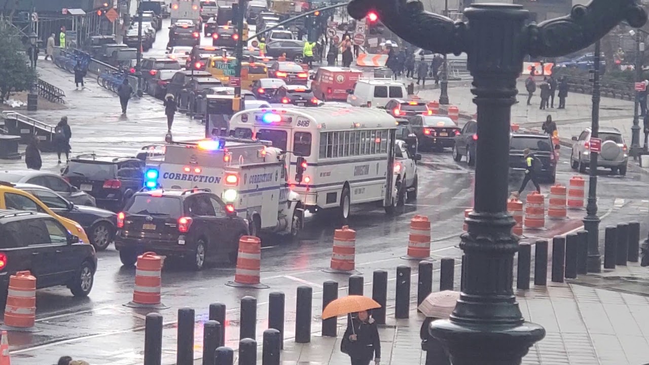 NYC Correction Rapid Response Team (ESU) Responding To Manhattan ...