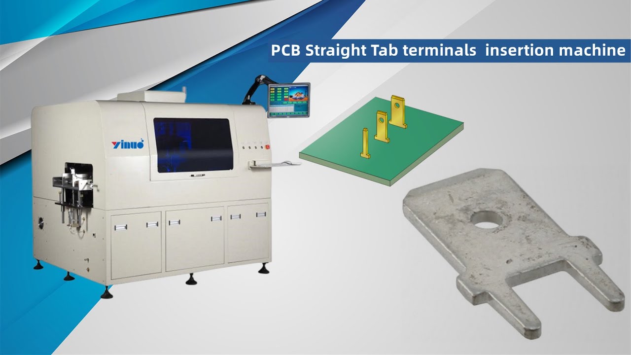 PCB Straight Tab terminals insertion machine / Auto terminal insertion ...