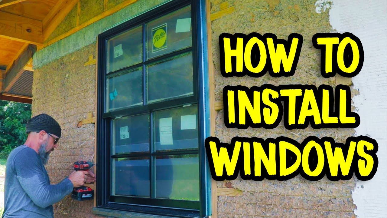 How to Install Windows in a Cob House - YouTube