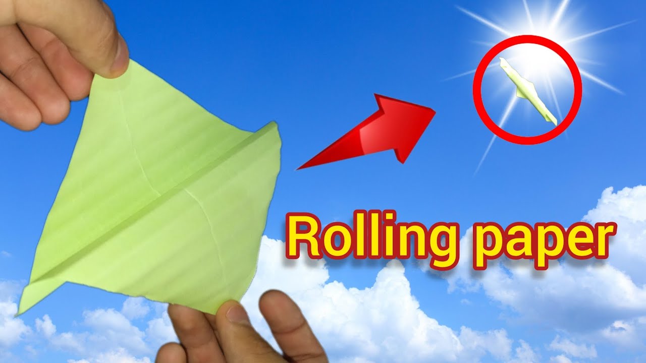how to make easy flying sping paper (origami) - YouTube