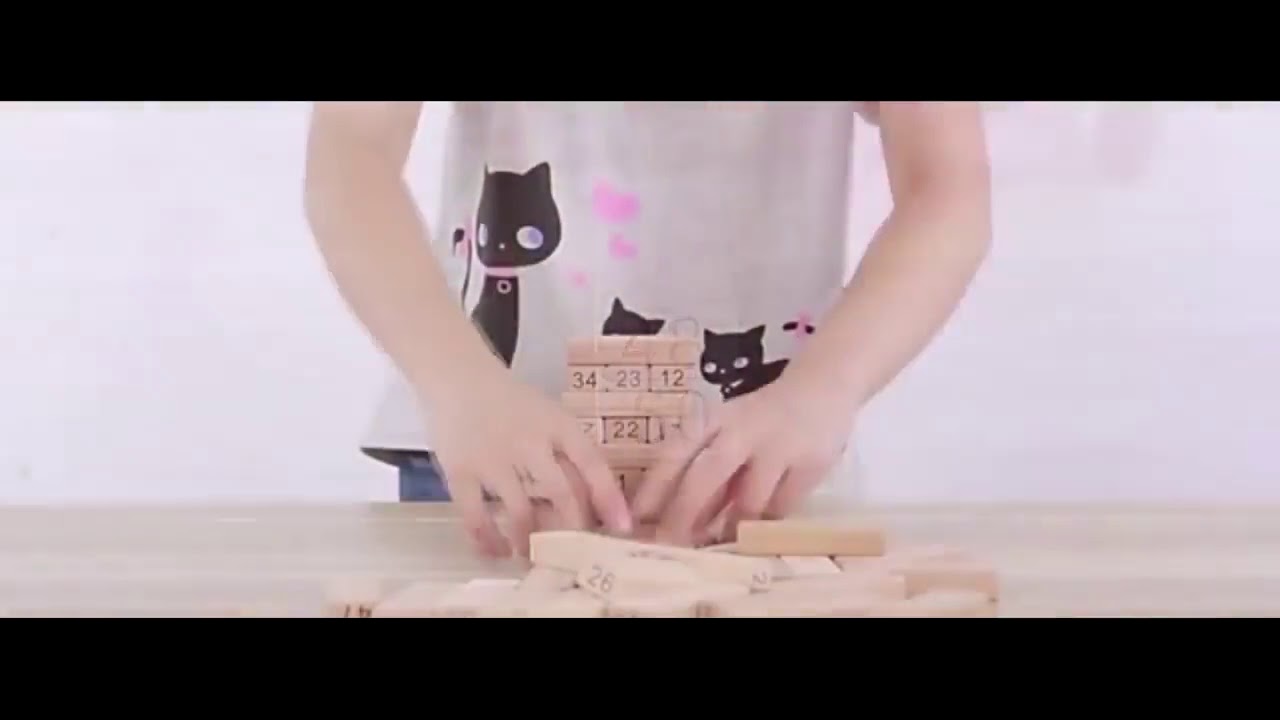 48 PCS Pile Wooden Building Blocks - YouTube