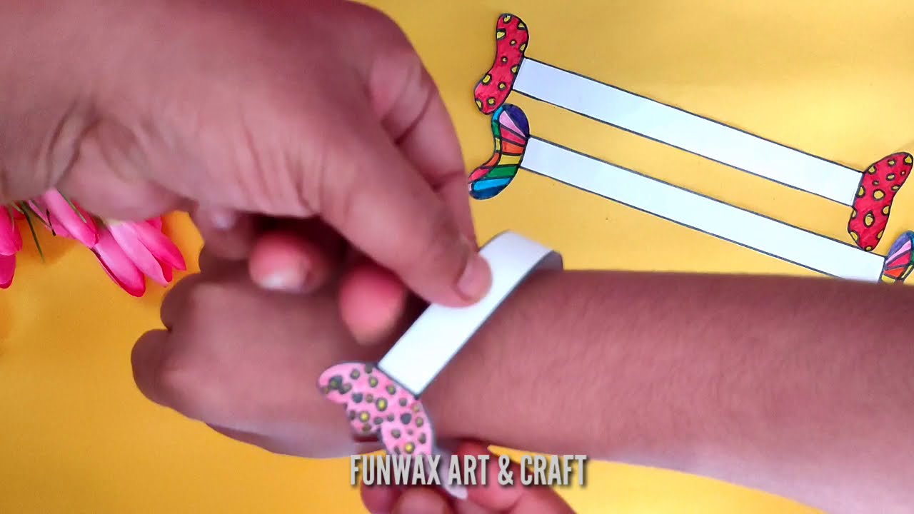 How to make a Origami paper butterfly band at home | DIY friendship ...