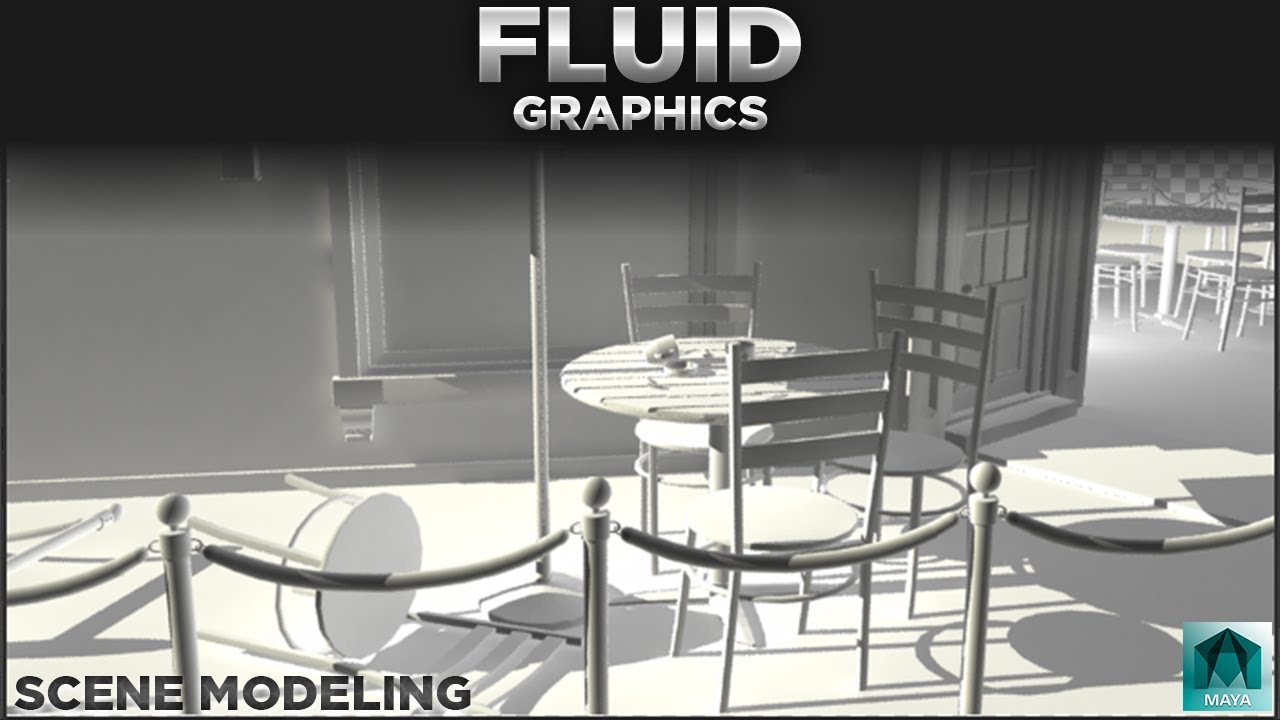 Cafe Scene Modeling | Maya 3D - YouTube