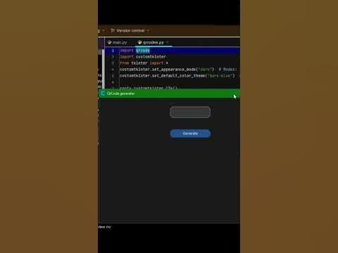 QrCode Generator desktop app in python. - YouTube