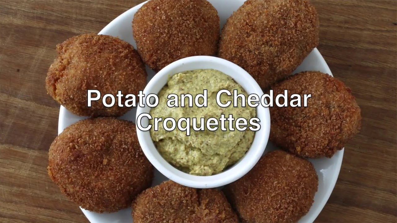 Potato and Cheddar Croquette Recipe - YouTube