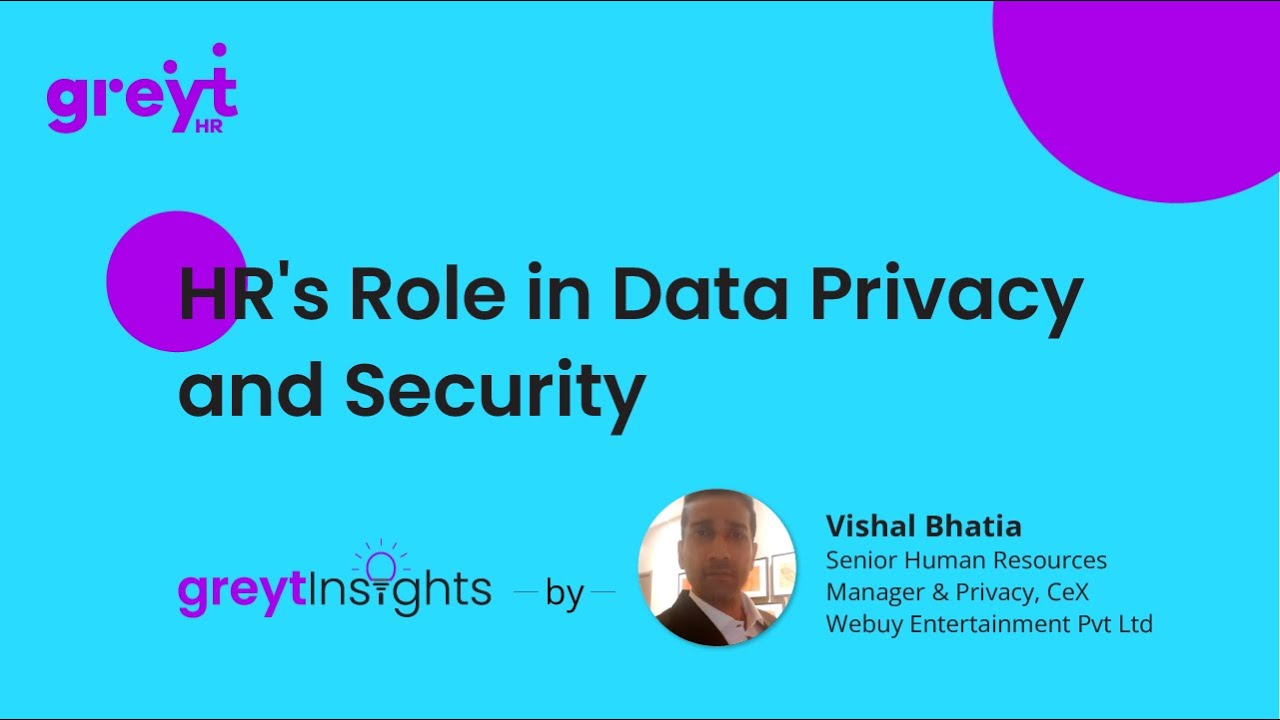HR's Role in Data Privacy and Security | greytInsights | greytHR - YouTube