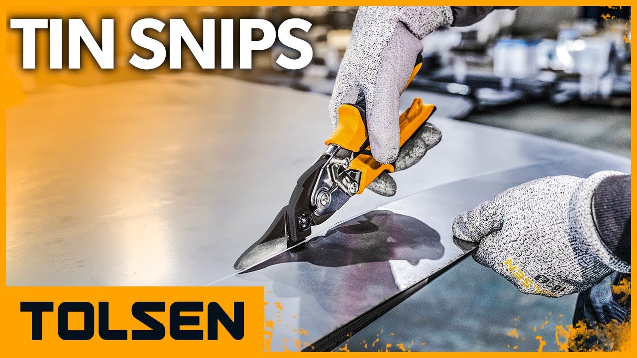 TOLSEN Straight Cut Tin Snips for Cutting Metal Sheet Heavy Duty Metal ...