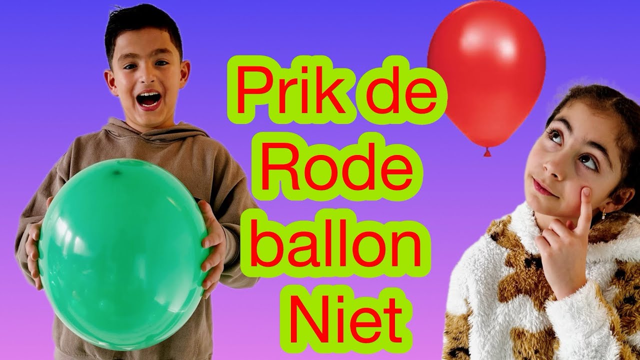Prik de rode ballon niet 😱😱😱@Nojen - YouTube