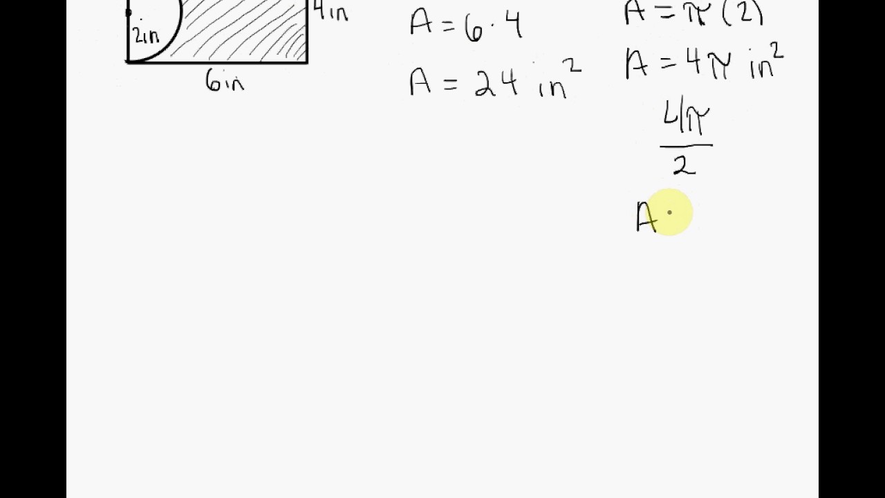 Geometry Find the Area of the Shaded Region - YouTube