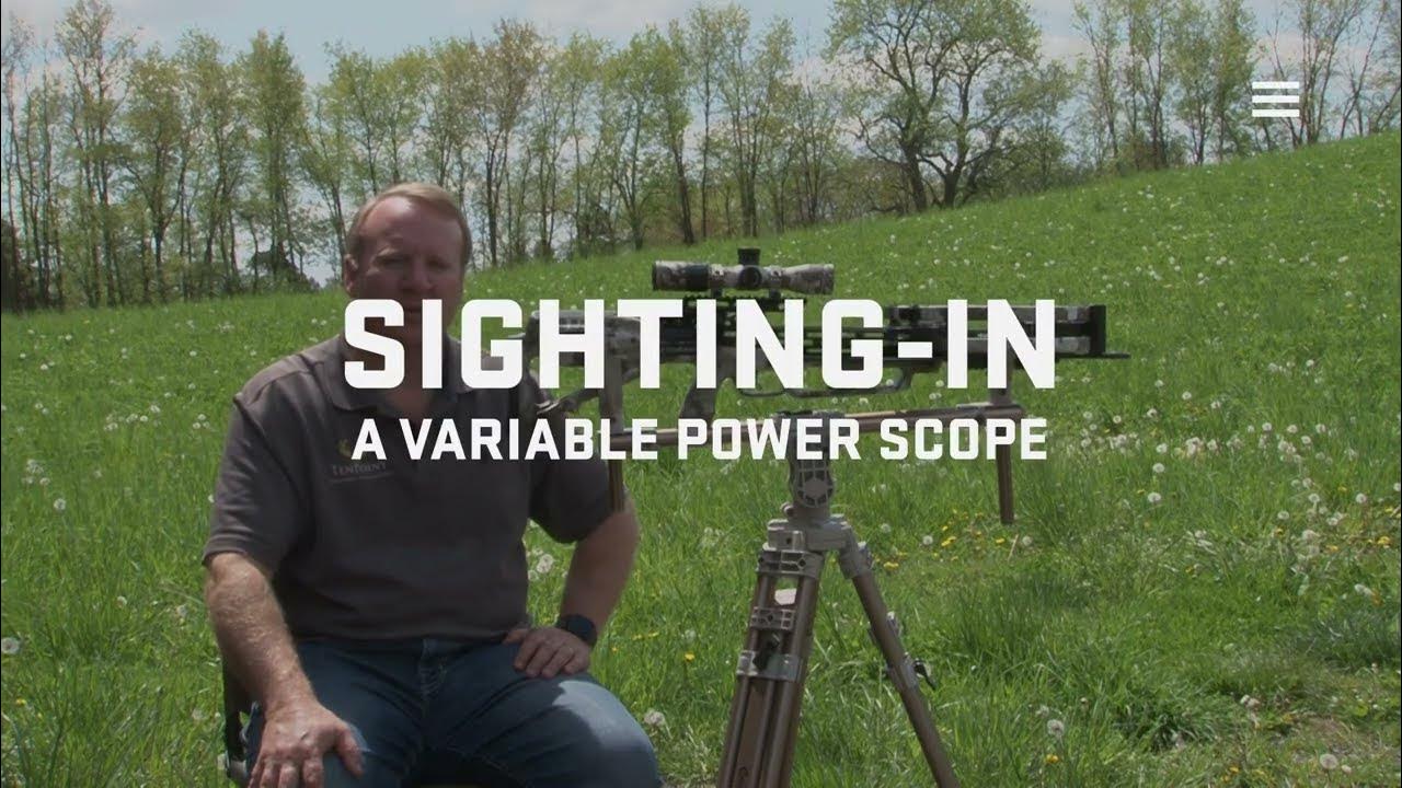 How to Sight-In a Variable Power Scope | TenPoint Crossbows - YouTube