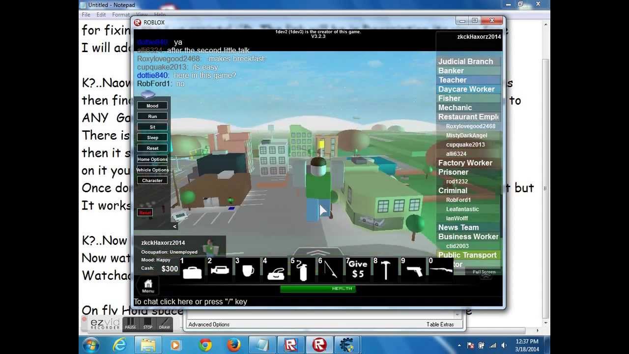 ROBLOX Level 6 Inject Exploit Mar 19 2014 (PACHED) - YouTube