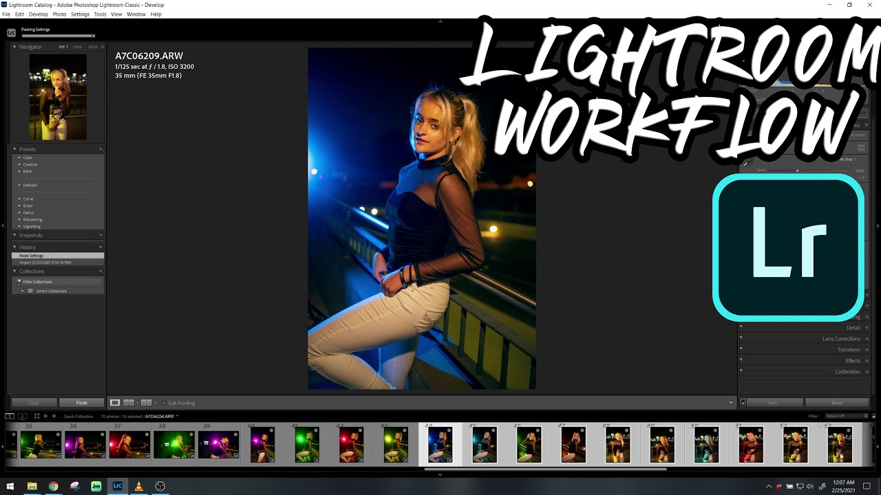 Lightroom Raw WORKFLOW - Full Photoshoot - Speed edit and retouching ...