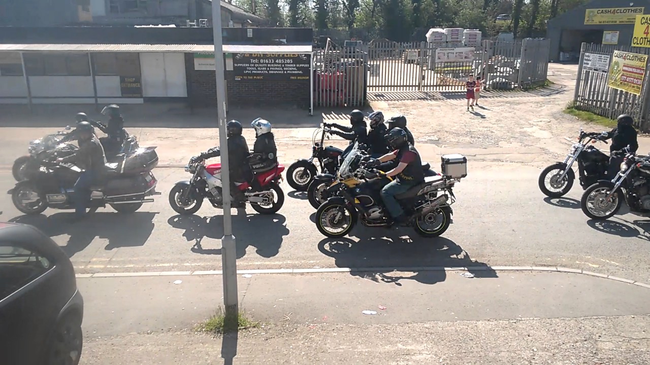 Celtic Wolves MC memorial ride - YouTube