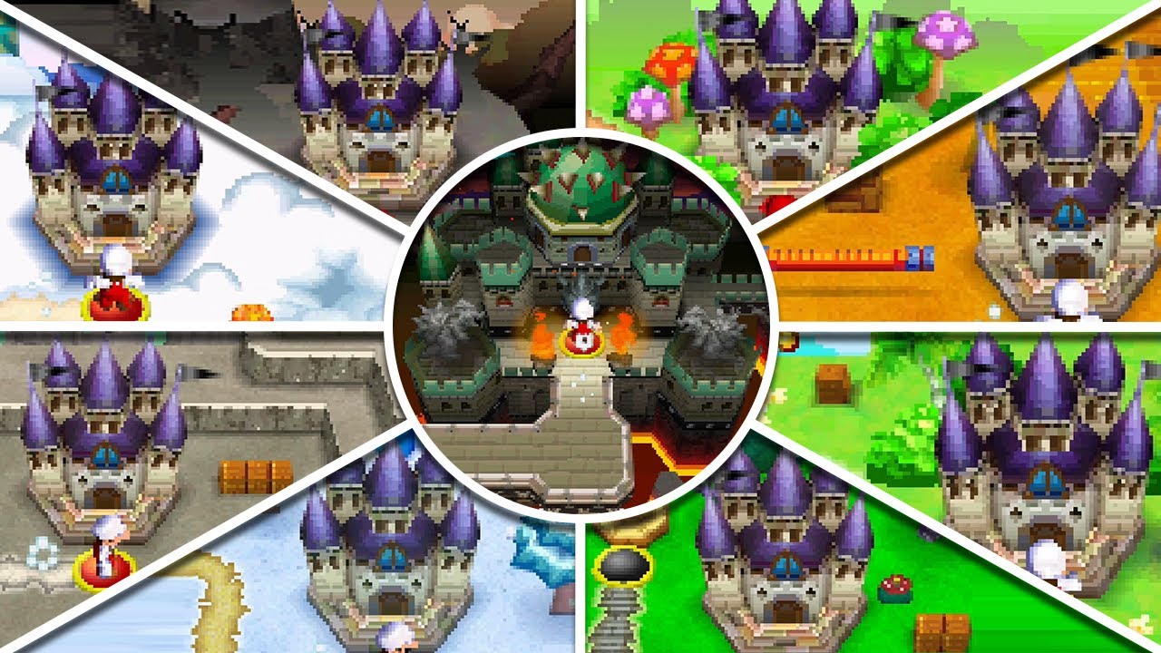 New Super Mario Bros. DS - All Castles (4K) - YouTube