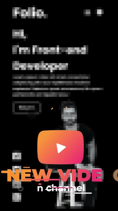 Responsive Portfolio Landing page with Dark Theme using HTML , CSS & JS - YouTube