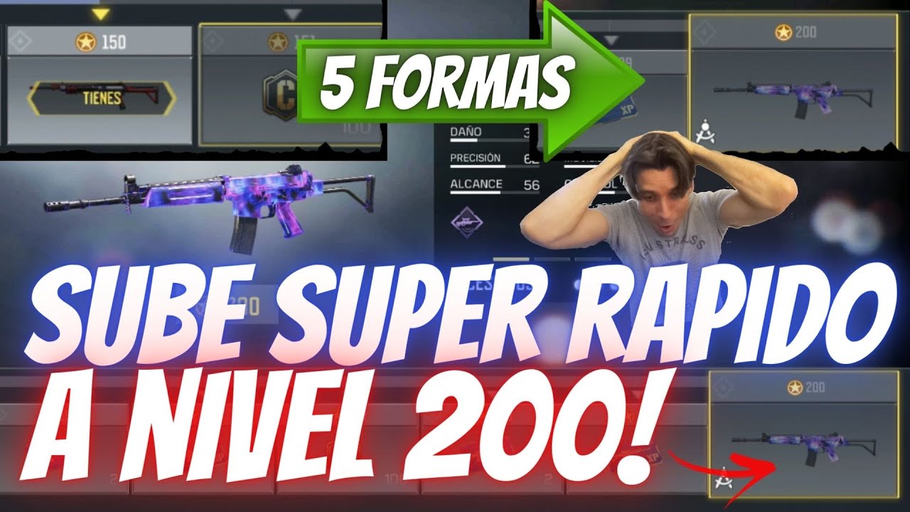 COMO SUBIR MUY RAPIDO A NIVEL 200! | COD Mobile | Rido - YouTube