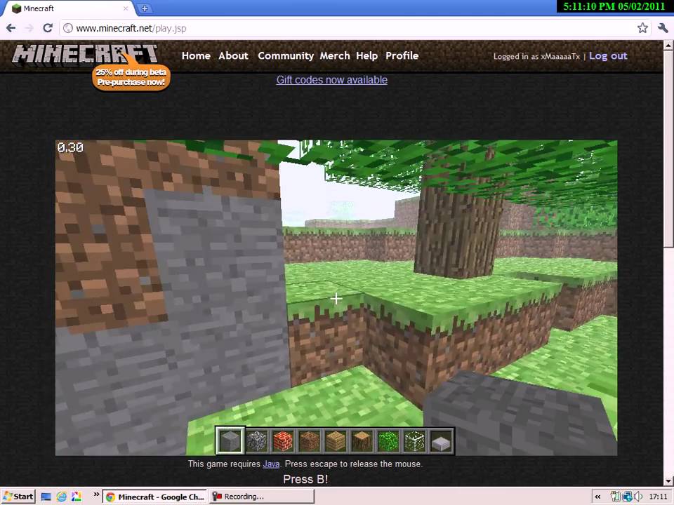 How to play minecraft for FREE ( Classic ) - YouTube