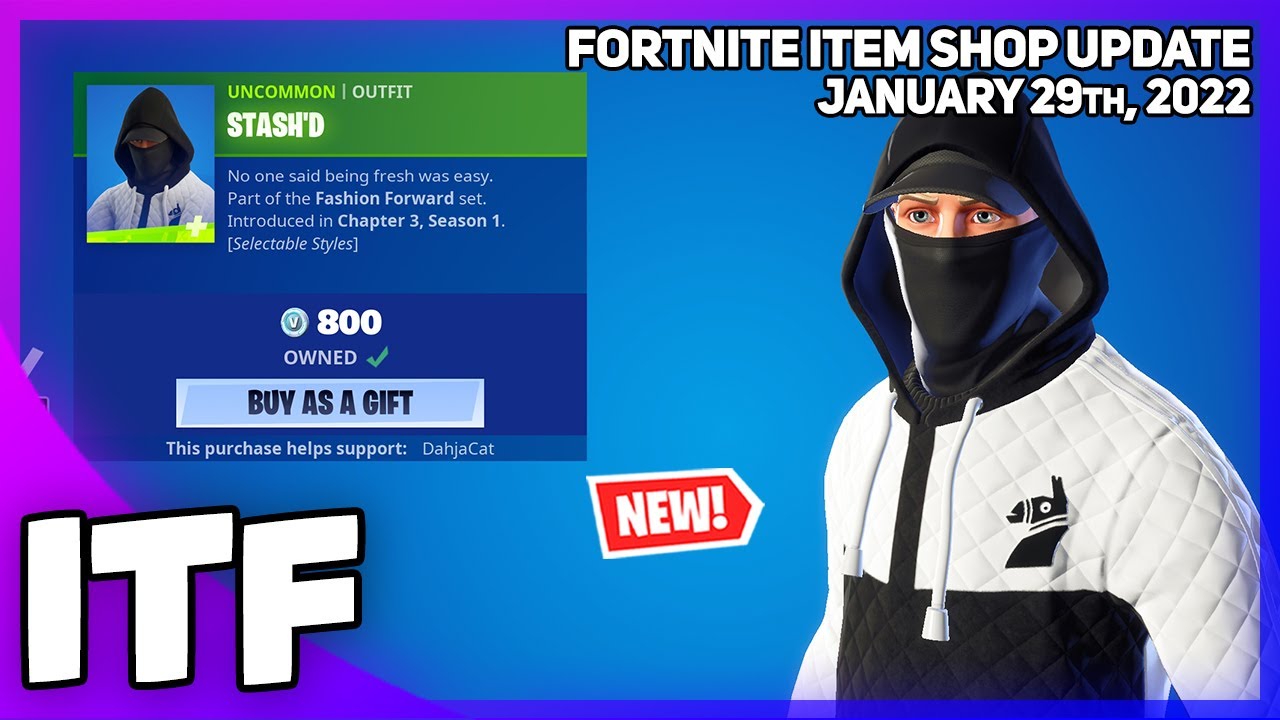 Fortnite Item Shop *NEW* STASH'D SET! [January 29th, 2022] (Fortnite ...