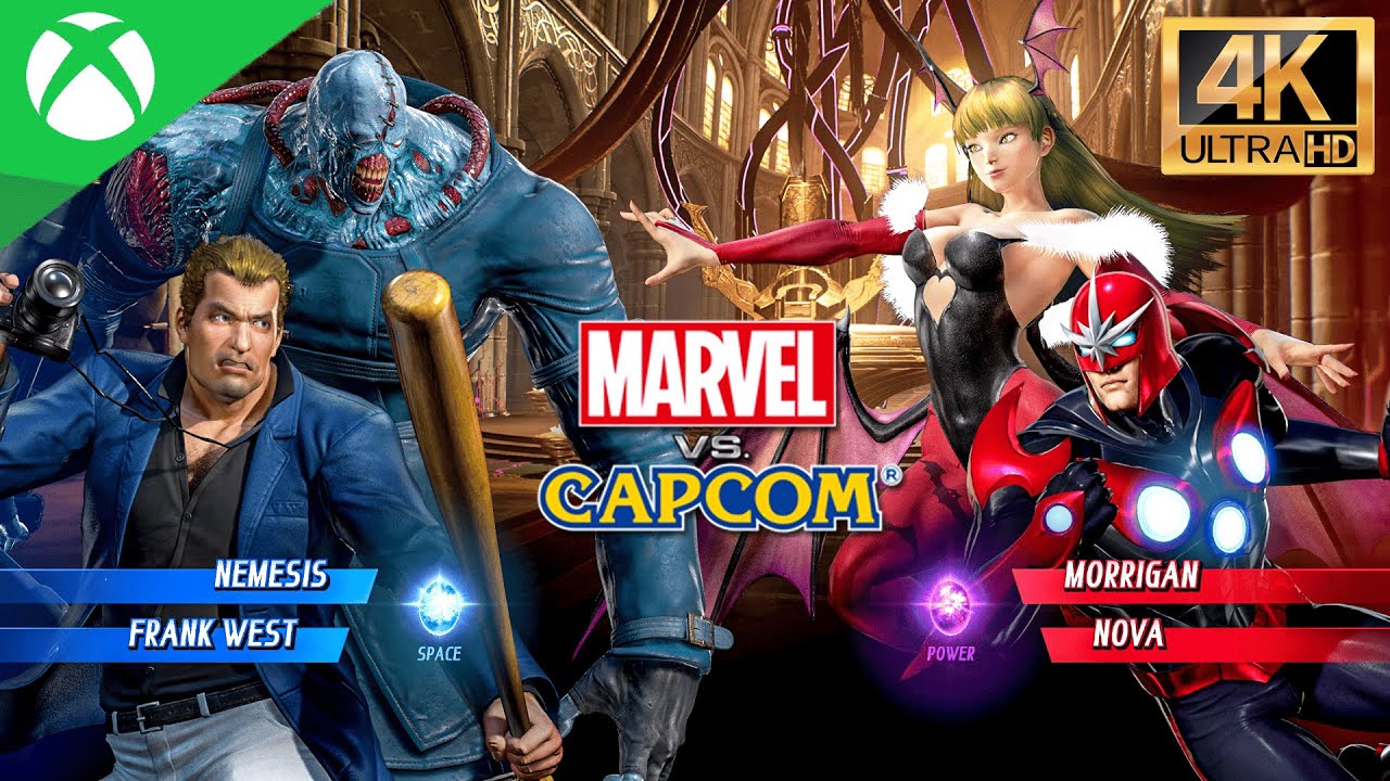 Marvel vs Capcom Infinite | Nemesis & Frank West vs Morrigan & Nova ...