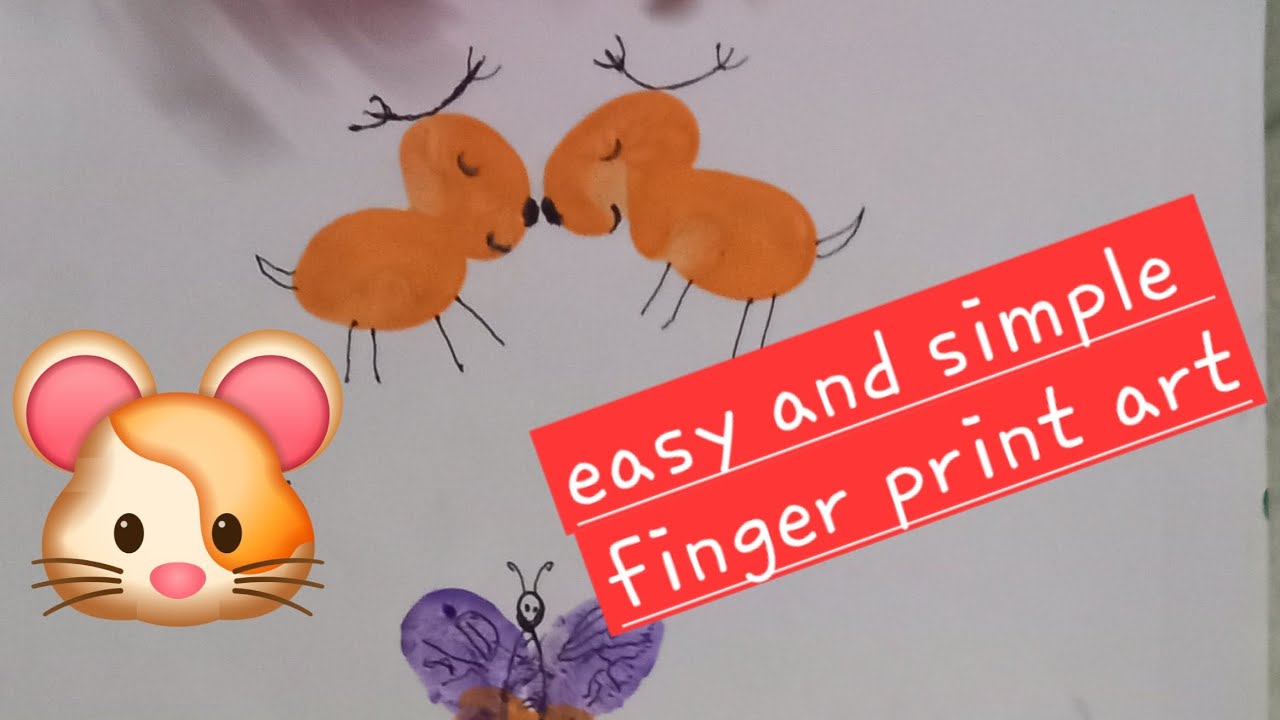easy and simple finger print art#trending #art #youtubevideo # ...