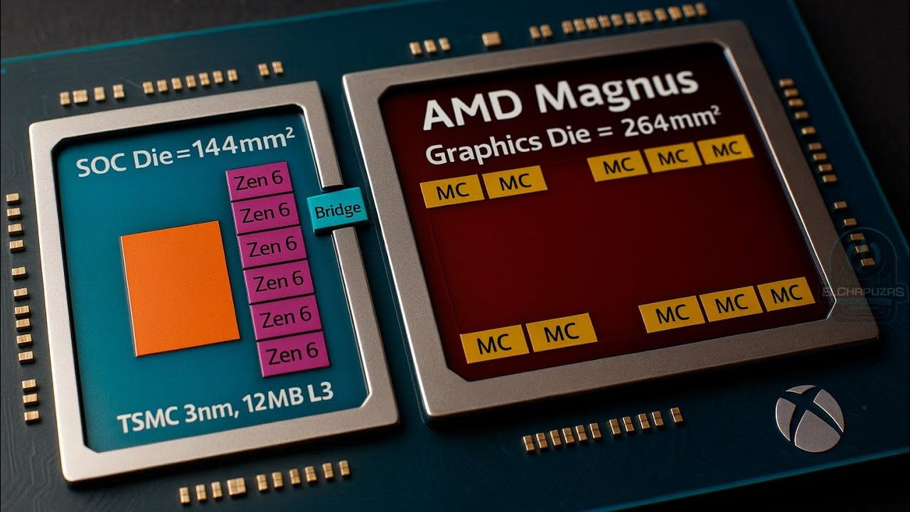 AMD Magnus, la CPU de la nueva consola de Xbox con 11 núcleos (3x Zen 6 ...