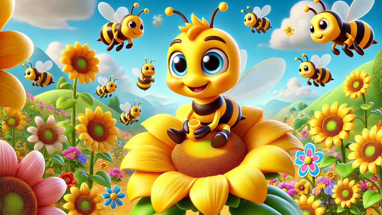 Buzzing the Bumble Bees | How Bees Make Honey ? | Kids Educational Song ...