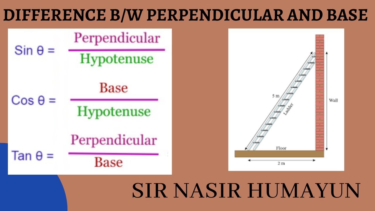 How to find Perpendicular and base || Difference between base and ...