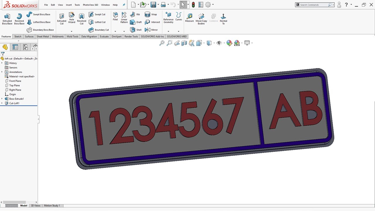 SolidWorks Sheet Metal Tutorial | Car Tag forming tool - YouTube