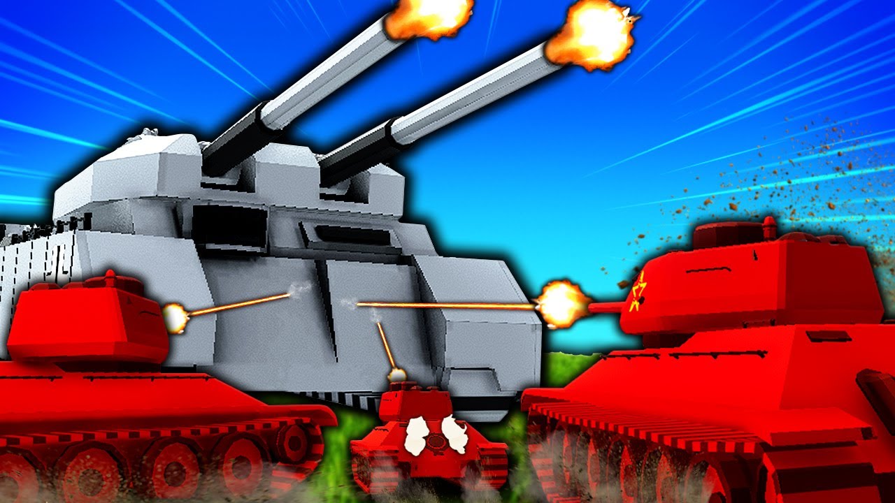 MEGA SUPER FORTRESS vs GIANT TANK ARMY?! Total Tank Simulator - YouTube