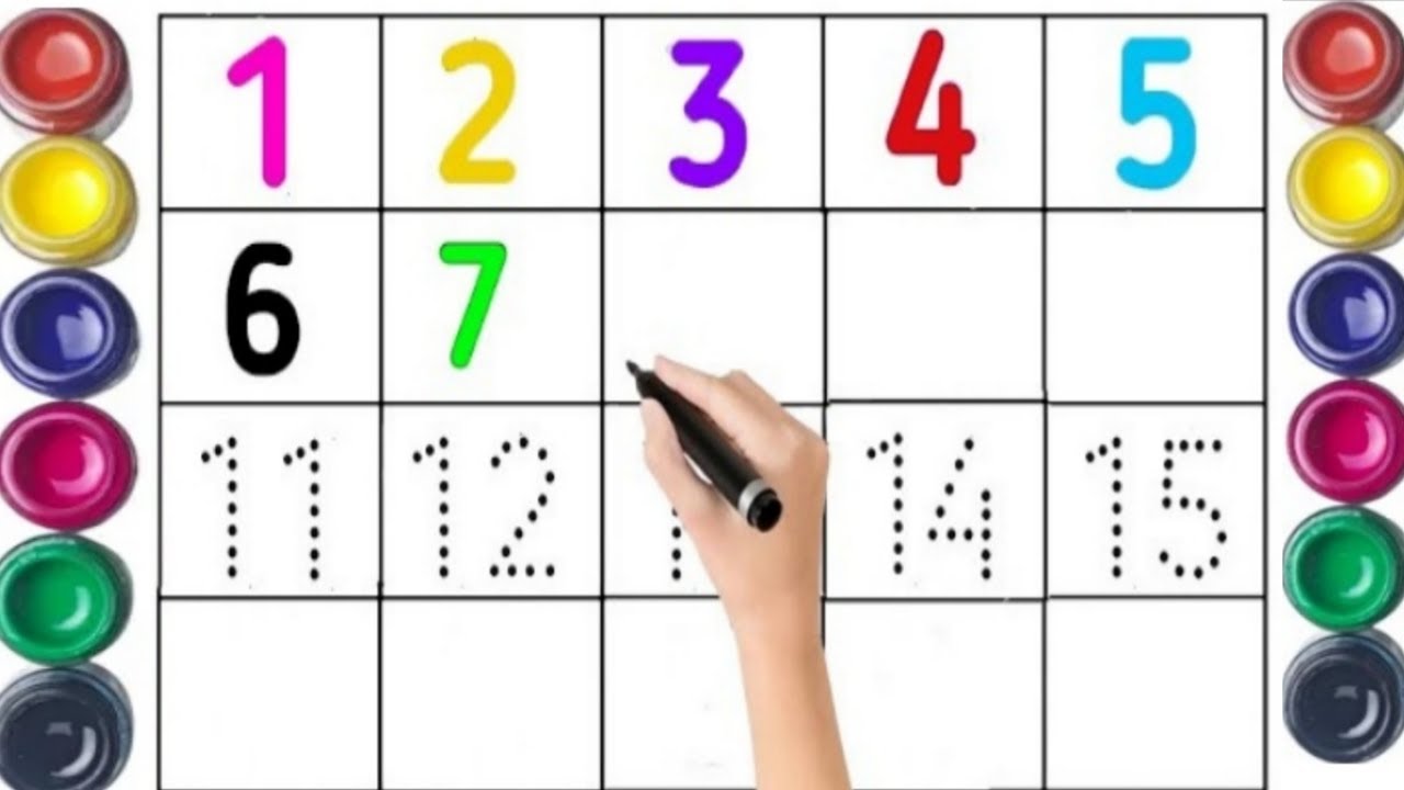 123 Writing Collection along the Dotted Line for Toddlers & Kids | Kids ...