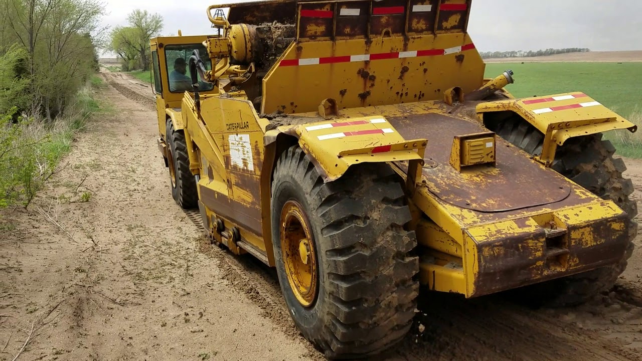 Cat 613B Paddle Scraper to be sold June 20, 2018 - YouTube