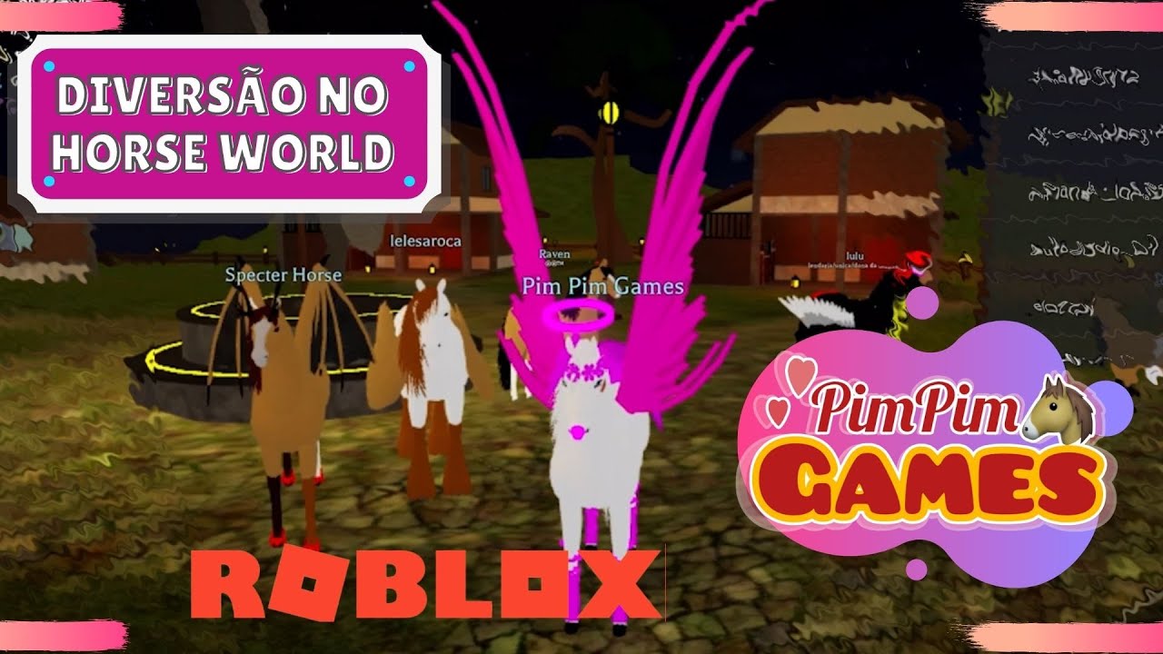 Pim Pim Games - Horse World no Roblox - Aventuras com o meu pai e minha ...