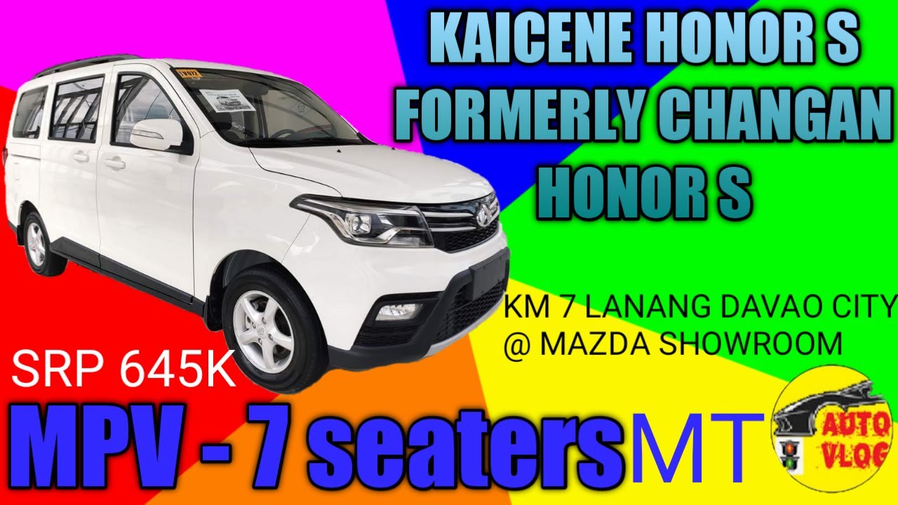 Changan Honor S 2020 7 seaters MPV Full Specification DAVAO - YouTube