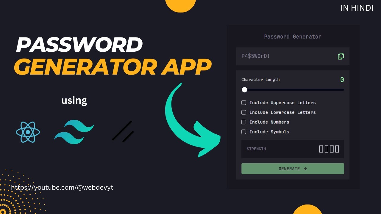 Building A Password Generator App With React Tailwind Css And Shadcn 7953