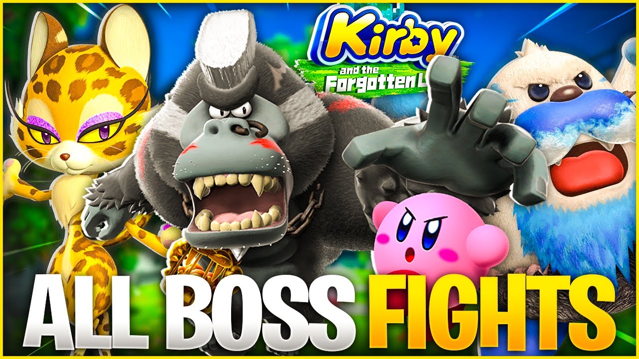 Kirby and the forgotten land: all boss fights + miniboss's + Meta ...