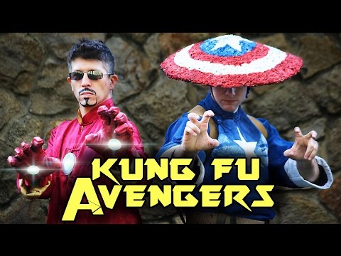 KUNG FU AVENGERS: CIVIL WAR - Iron Man VS Captain America