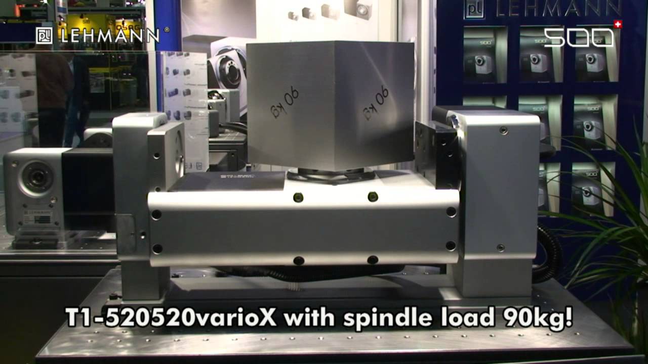 pl LEHMANN Rotary Table T1-520520 varioX with cube 90 kg - YouTube