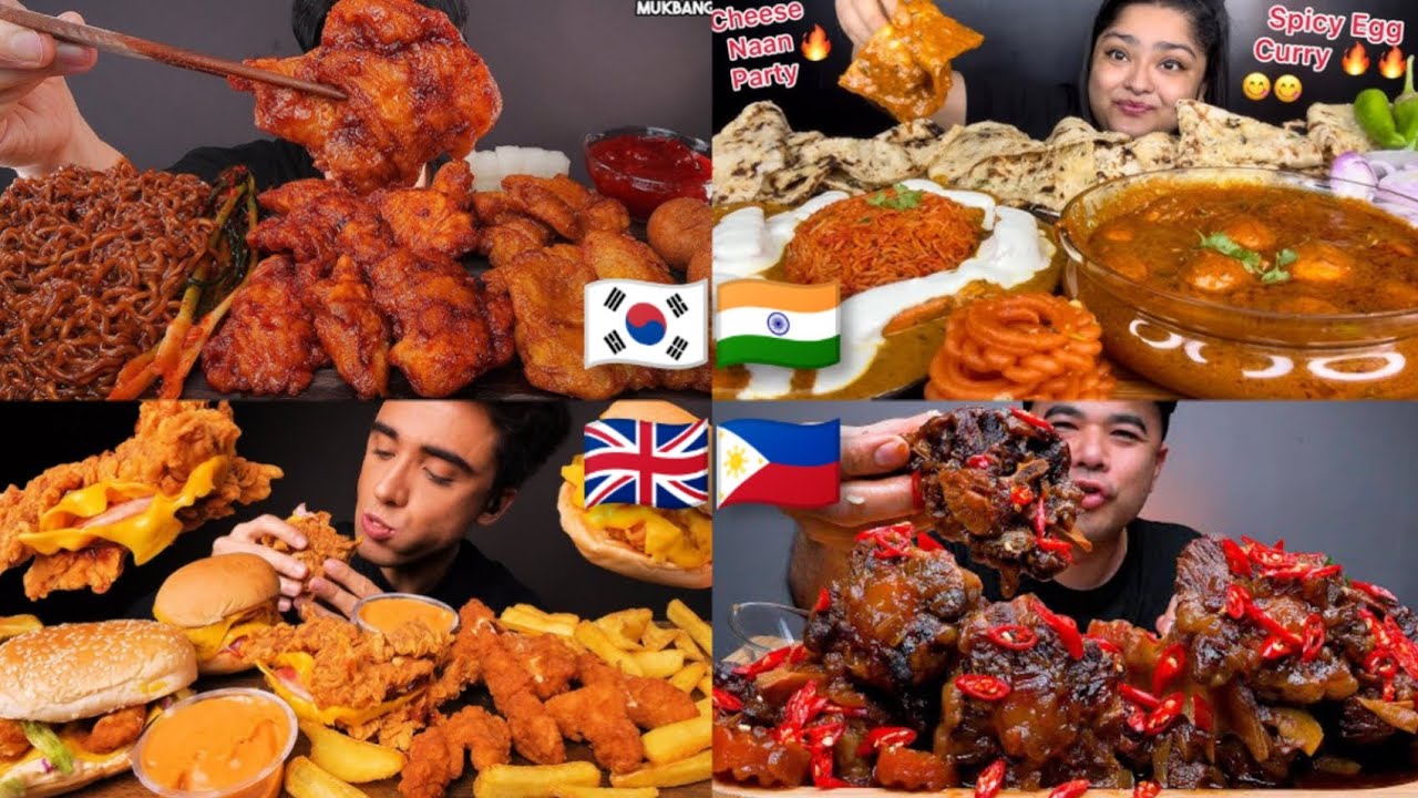 Famous mukbangers from different countries Big bite's 🤤 - YouTube