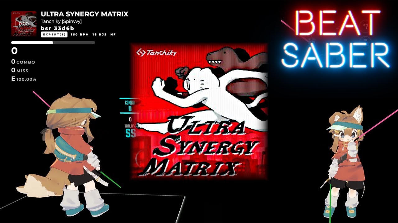 【Beat Saber】ULTRA SYNERGY MATRIX EXPERT CLEAR - YouTube